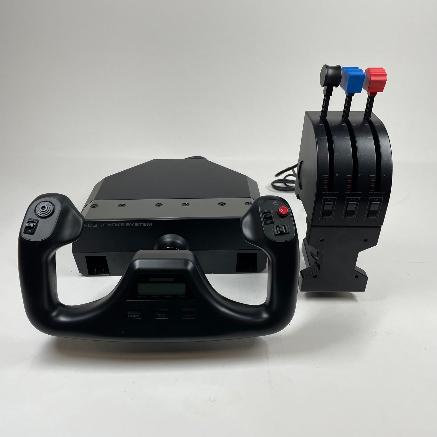 Logitech Flight Yoke System Gaming System JU0025 with Throttles ...